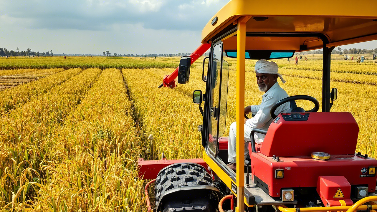 Modern Harvesting Machines for Farming in India - Agriculture Engineering